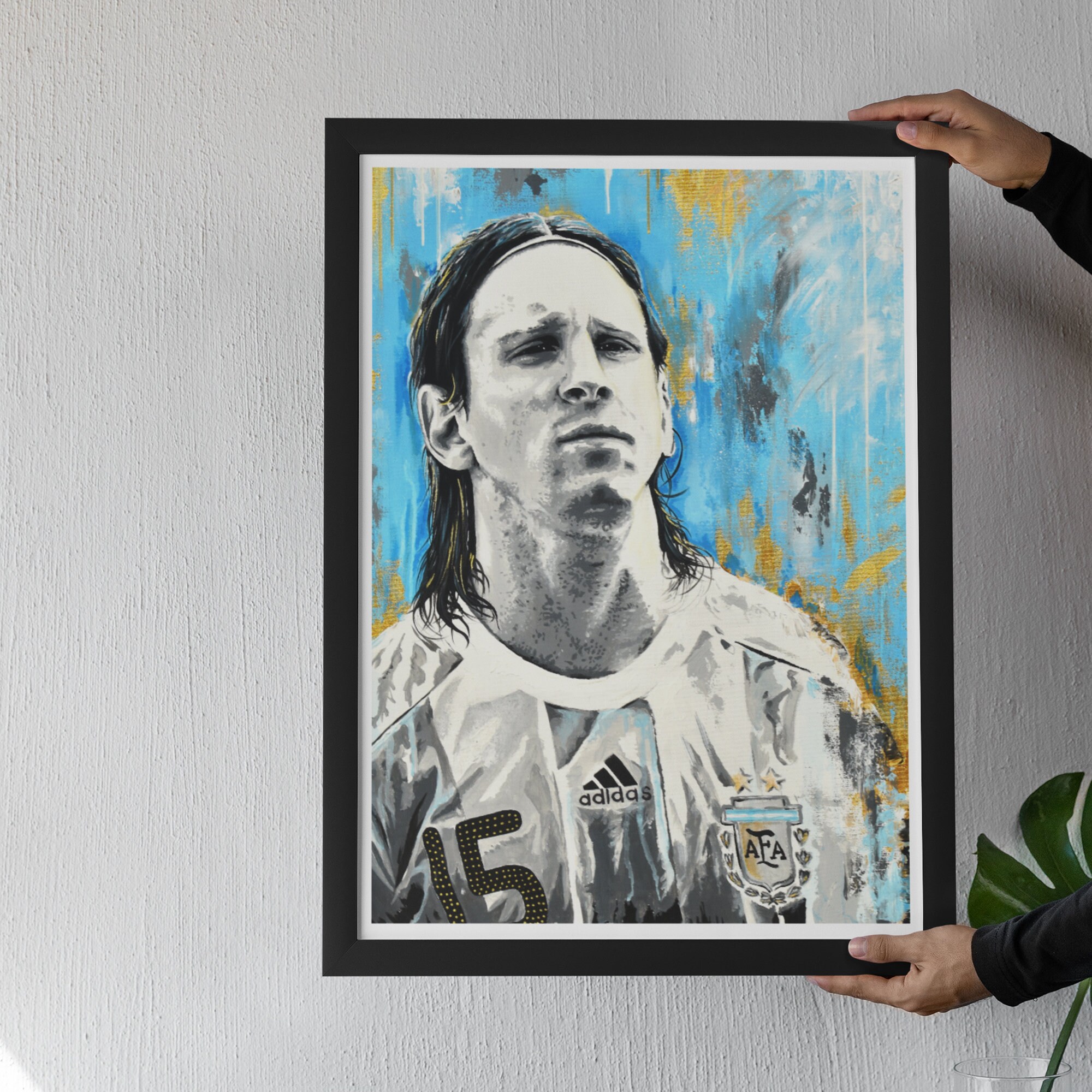 Lionel Messi Fine Art Print Argentina Messi Football Poster Acrylic ...