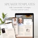 Speaker Bio Sheet Template | Speaker Sheet Canva | Professional Speaker ...