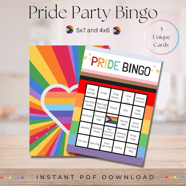 Pride Bingo - Etsy