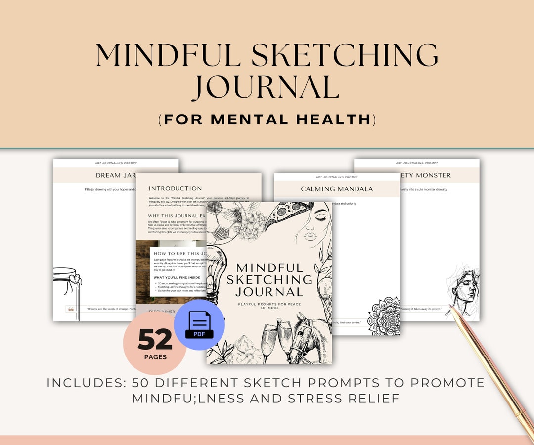 Mindfulness Journal for Teens, Sketch Book, Mental Health, Gratitude ...