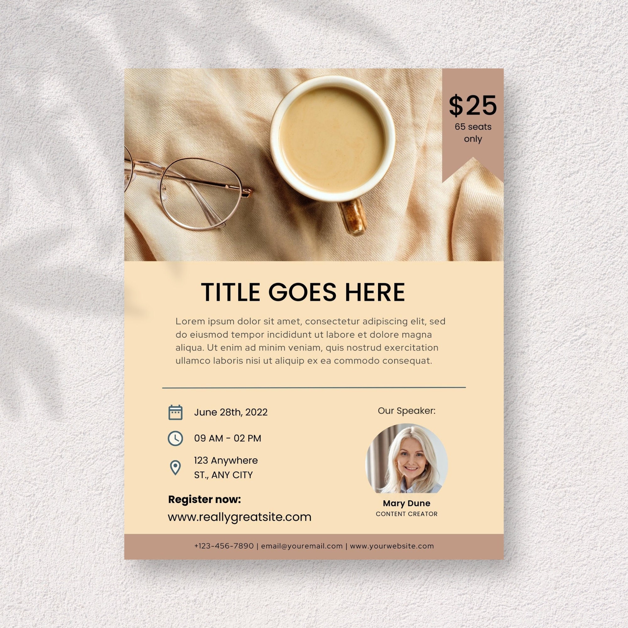 Speaker Bio Sheet Template | Speaker Sheet Canva | Professional Speaker ...