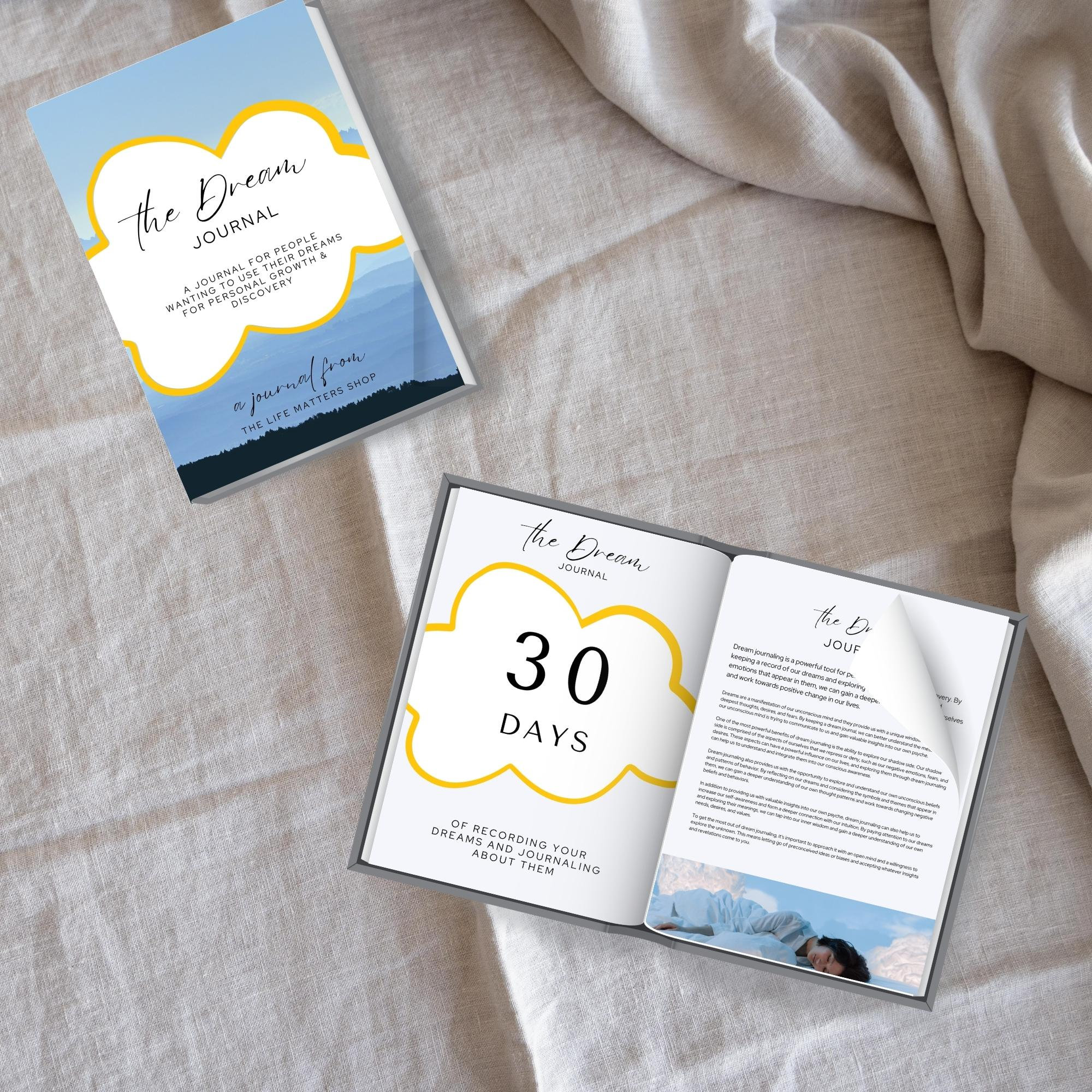 30 Day Guided Dream Journal | Life Coaching -dream Tracker || Dream ...