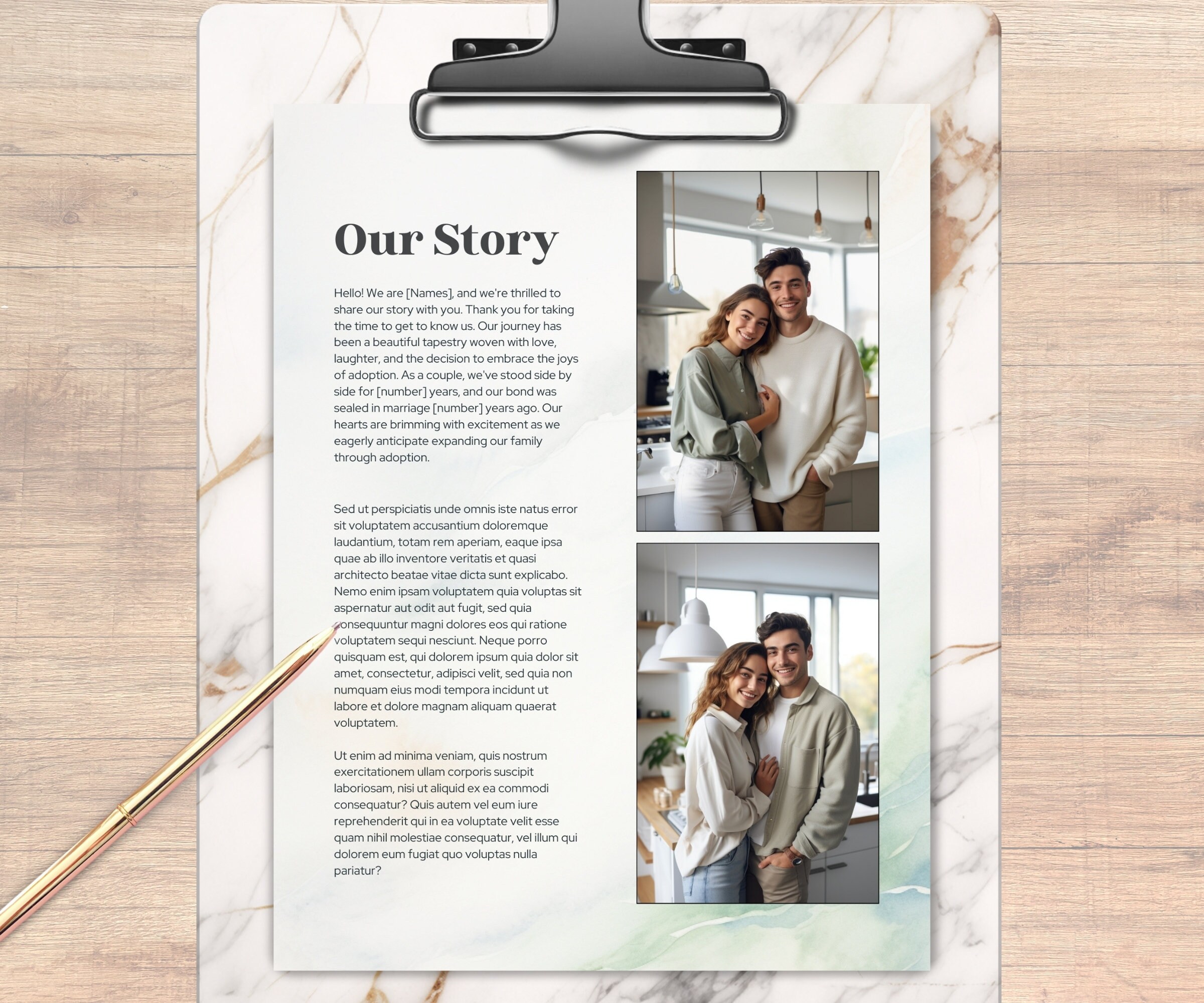 Adoption Profile Template, DIY Profile Book, Adoption Profile Book ...