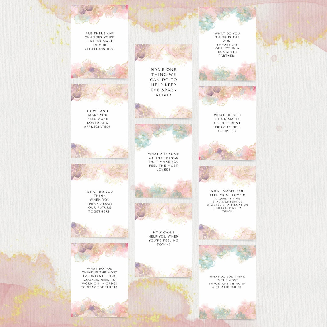 Printable Conversation Cards | Relationships I Get to Know You ...