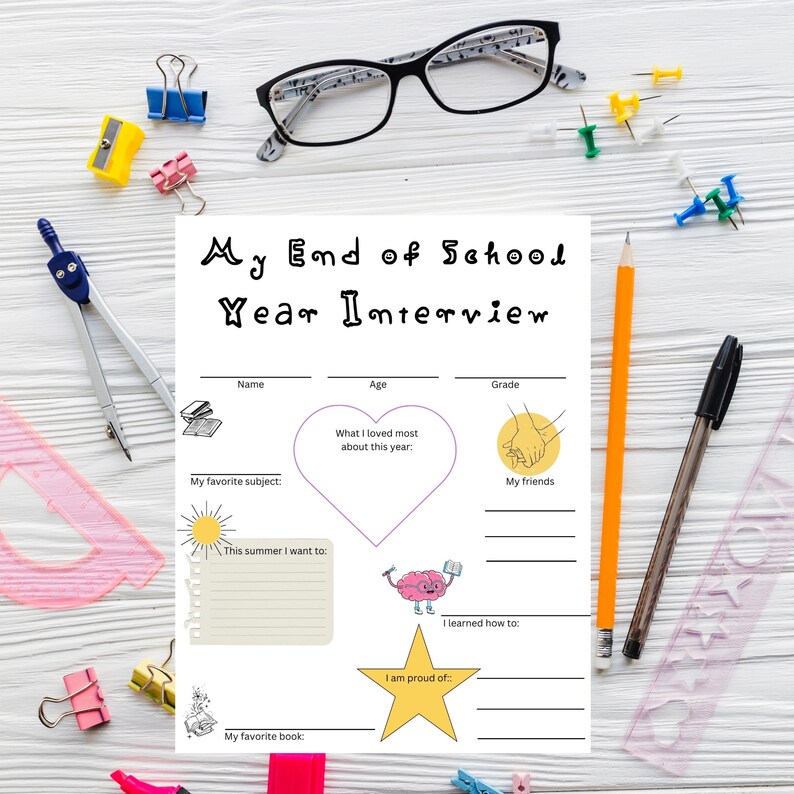 My End of School Kids Interview, Summer, Questions, Teacher, Last Day ...