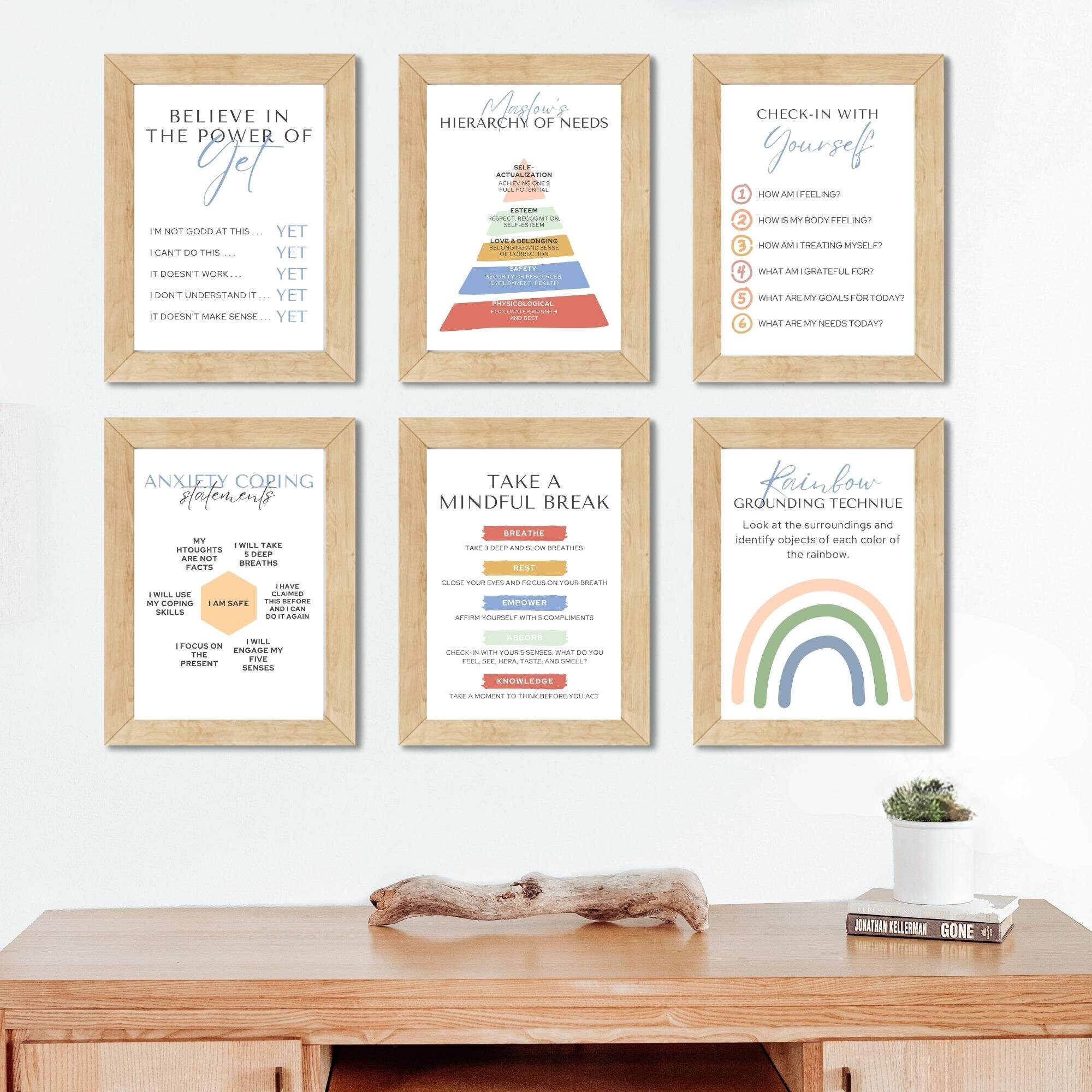 Calming Corner Therapy Office Decor Bundle 20 I Classroom I Boho ...