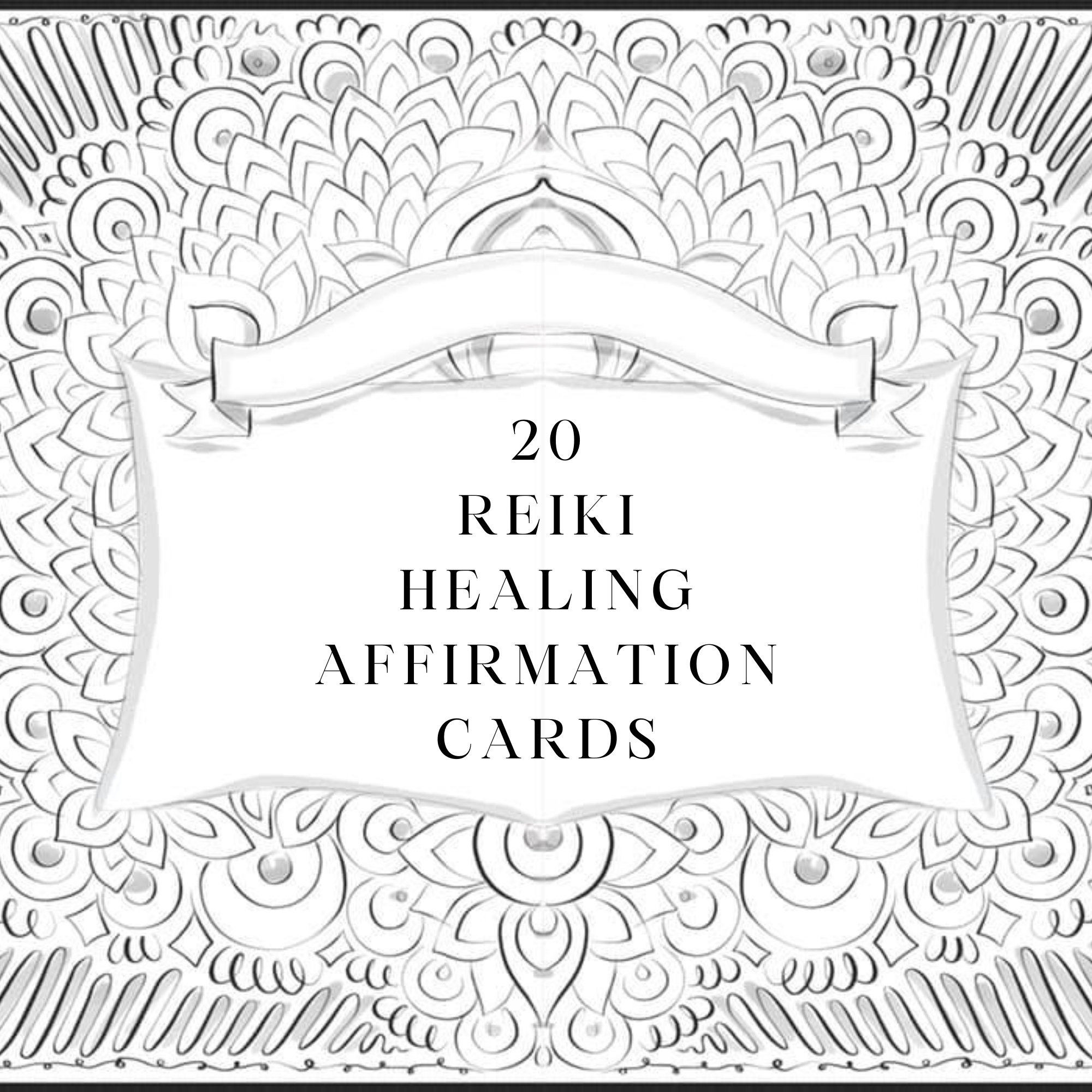 20 Reiki Affirmation Cards, Energy Healing (PDF) - Etsy