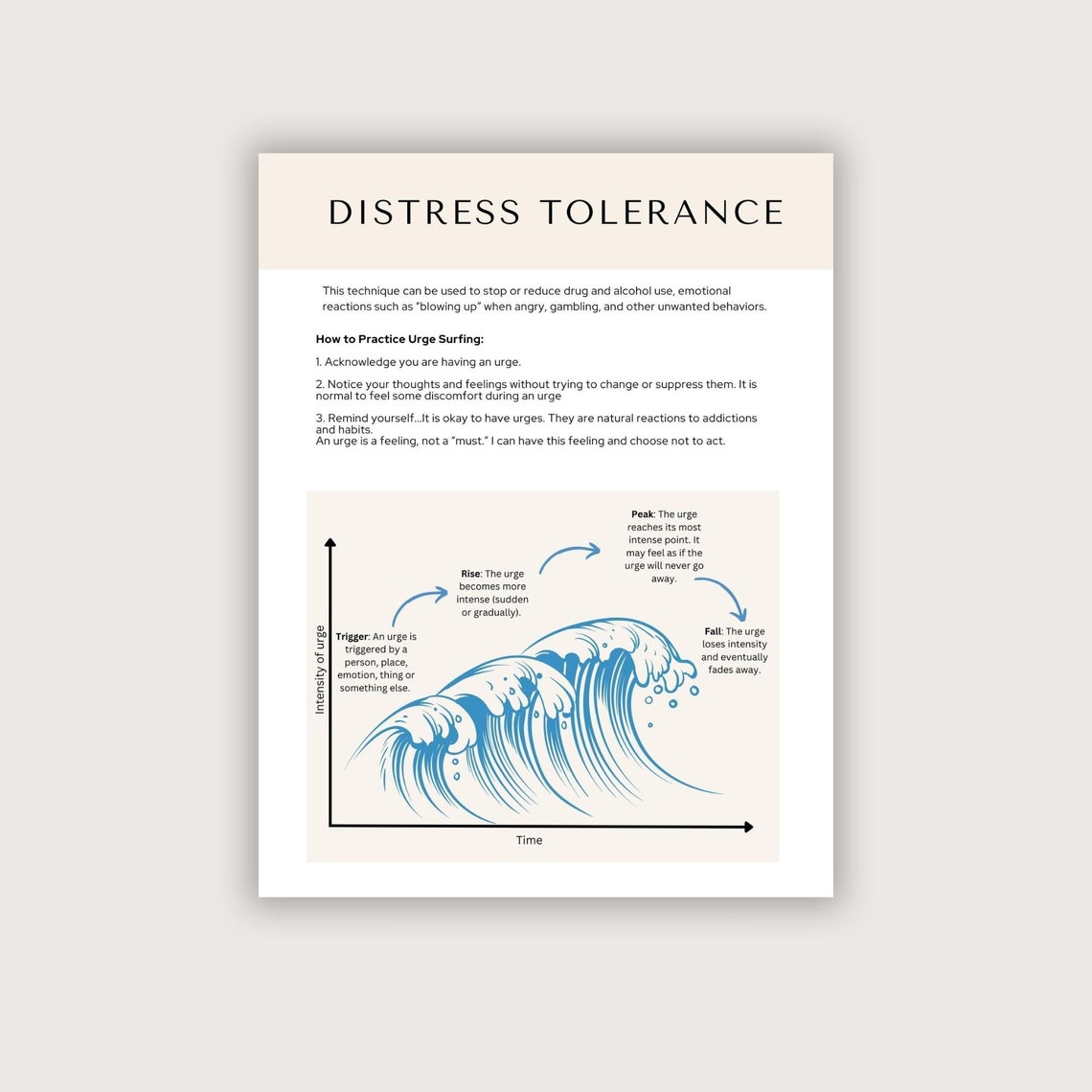 Substance Use Recovery Worksheets Coping Skills Drug Abuse Addiction ...