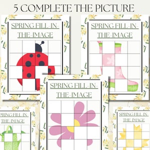 Kids Activity Pack Spring Printable, Spring Themed Games, Word Search ...