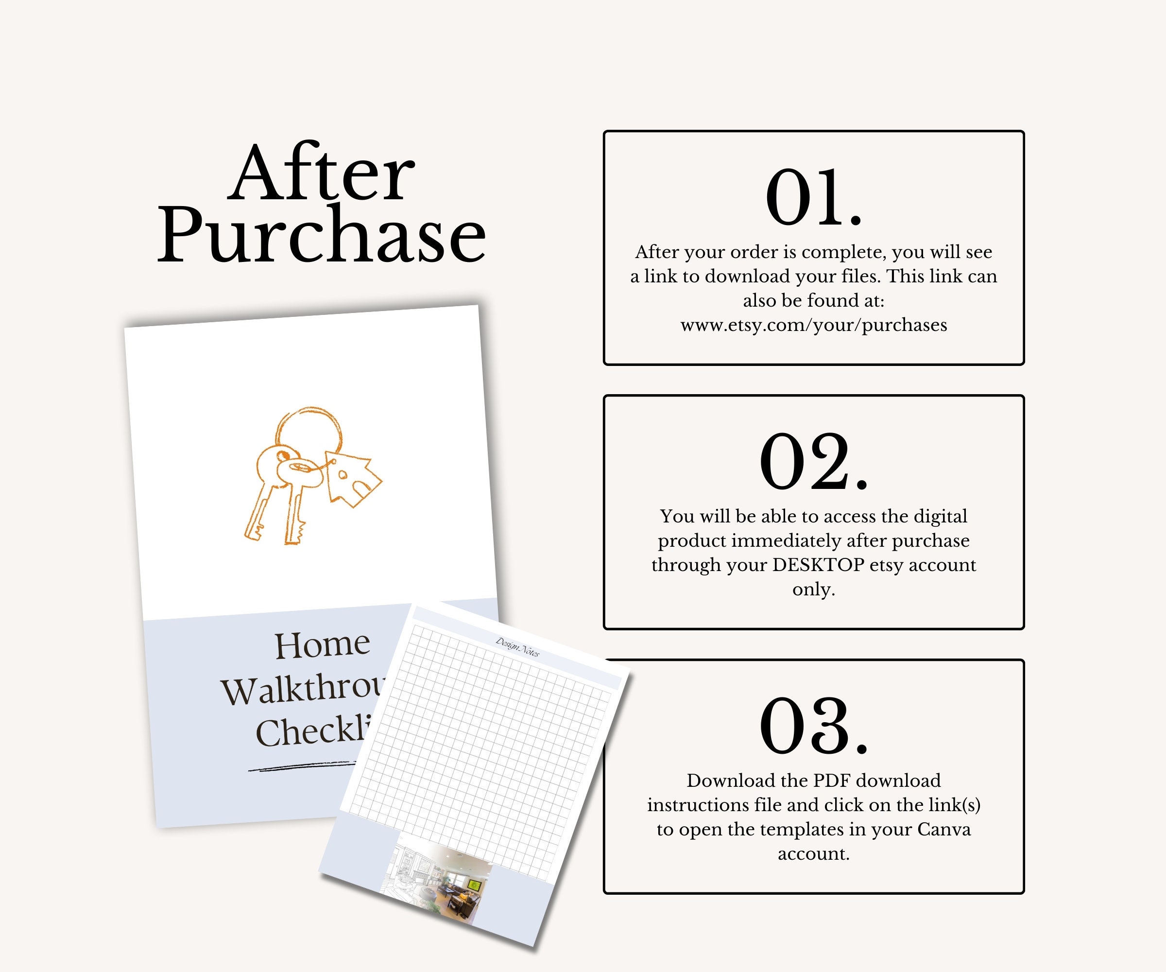 New Home Walkthrough Checklist, Final Walkthrough Guide, Canva Template ...