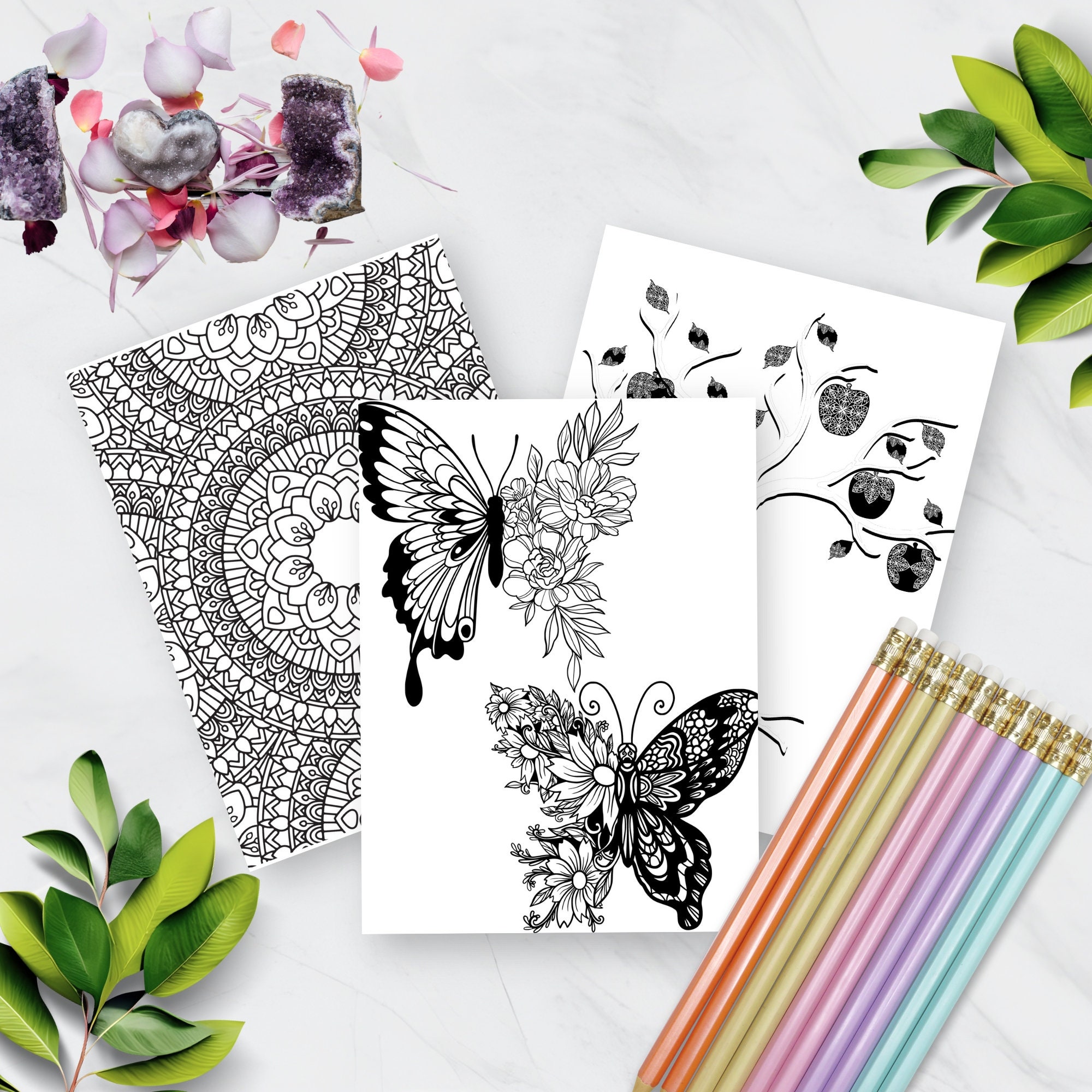 Reiki Coloring Pages With Mandala Designs, B&W Coloring Pages for ...