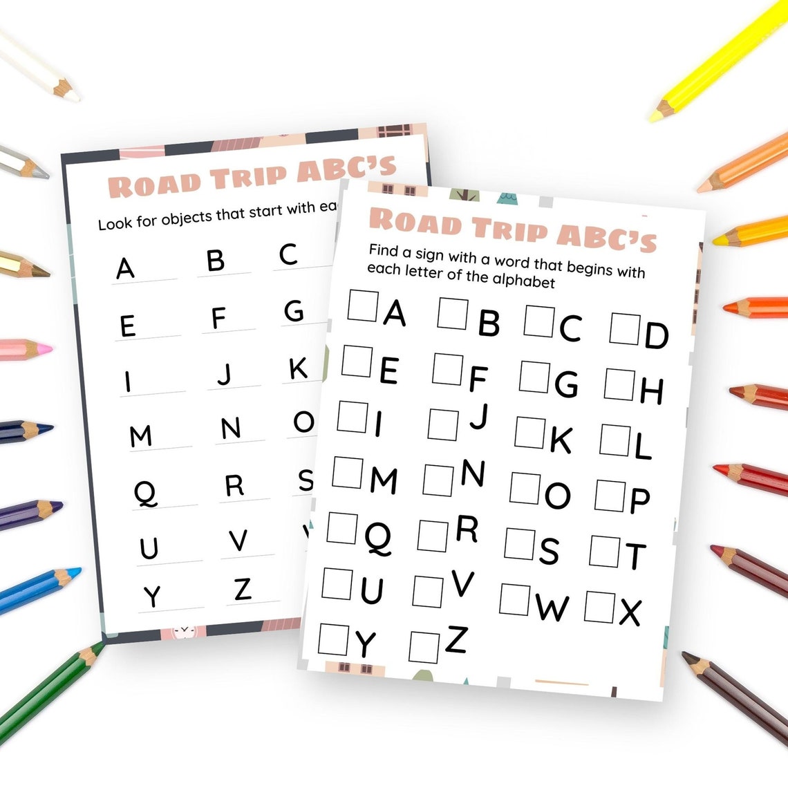 Kids Road Trip Games Printable, Family Road Trip Planner, Family Vacat ...