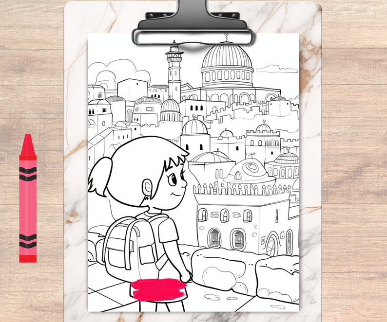 Palestine Coloring Book, Downloadable Digital Palestine Kids Coloring ...