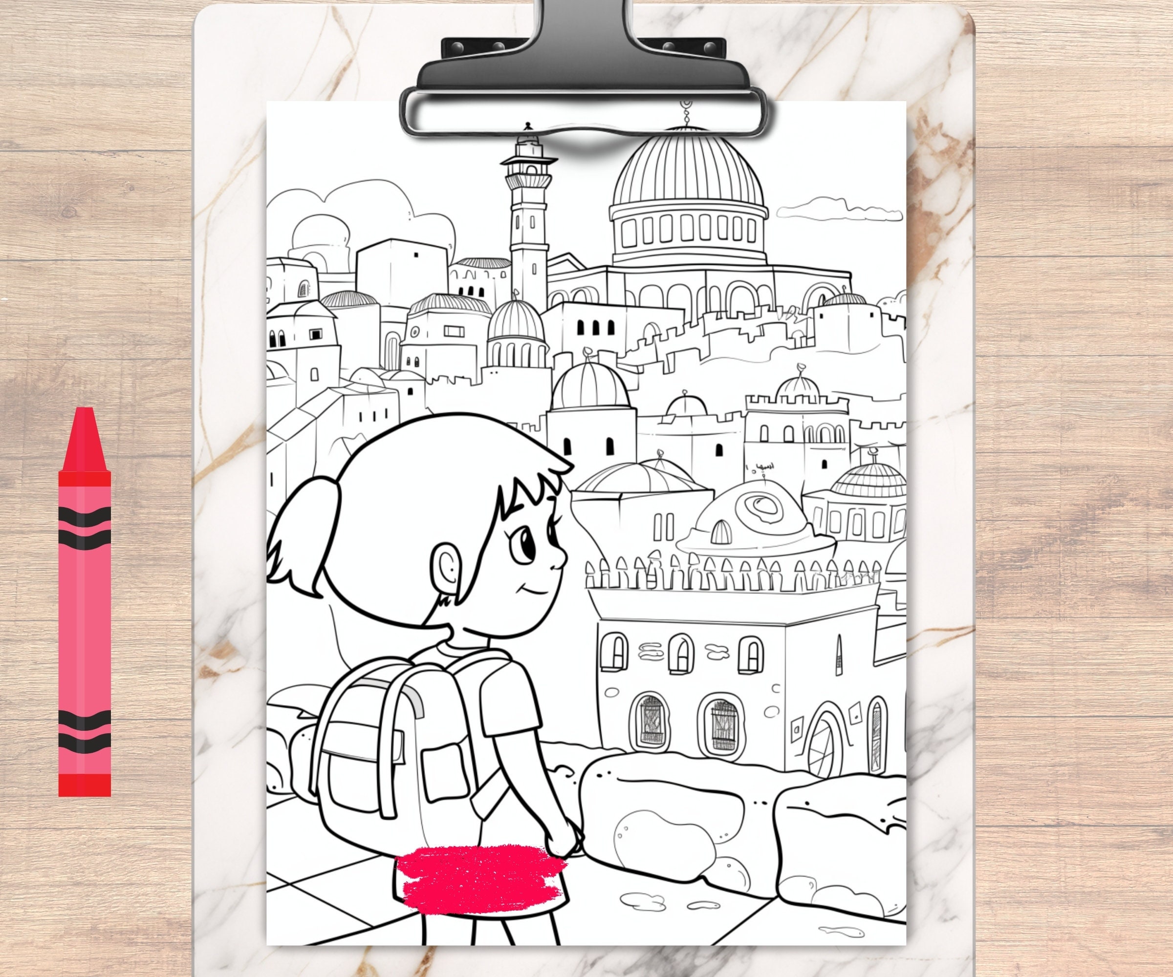 Palestine Coloring Book, Downloadable Digital Palestine Kids Coloring ...