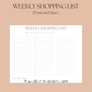 Grocery List Printable Template, Food Pantry Labels, Grocery Planner ...