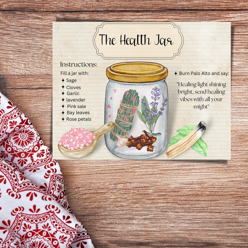 Witch Supplies I 7 Printable DIY Spell Jar Recipes Prosperity Self Love ...