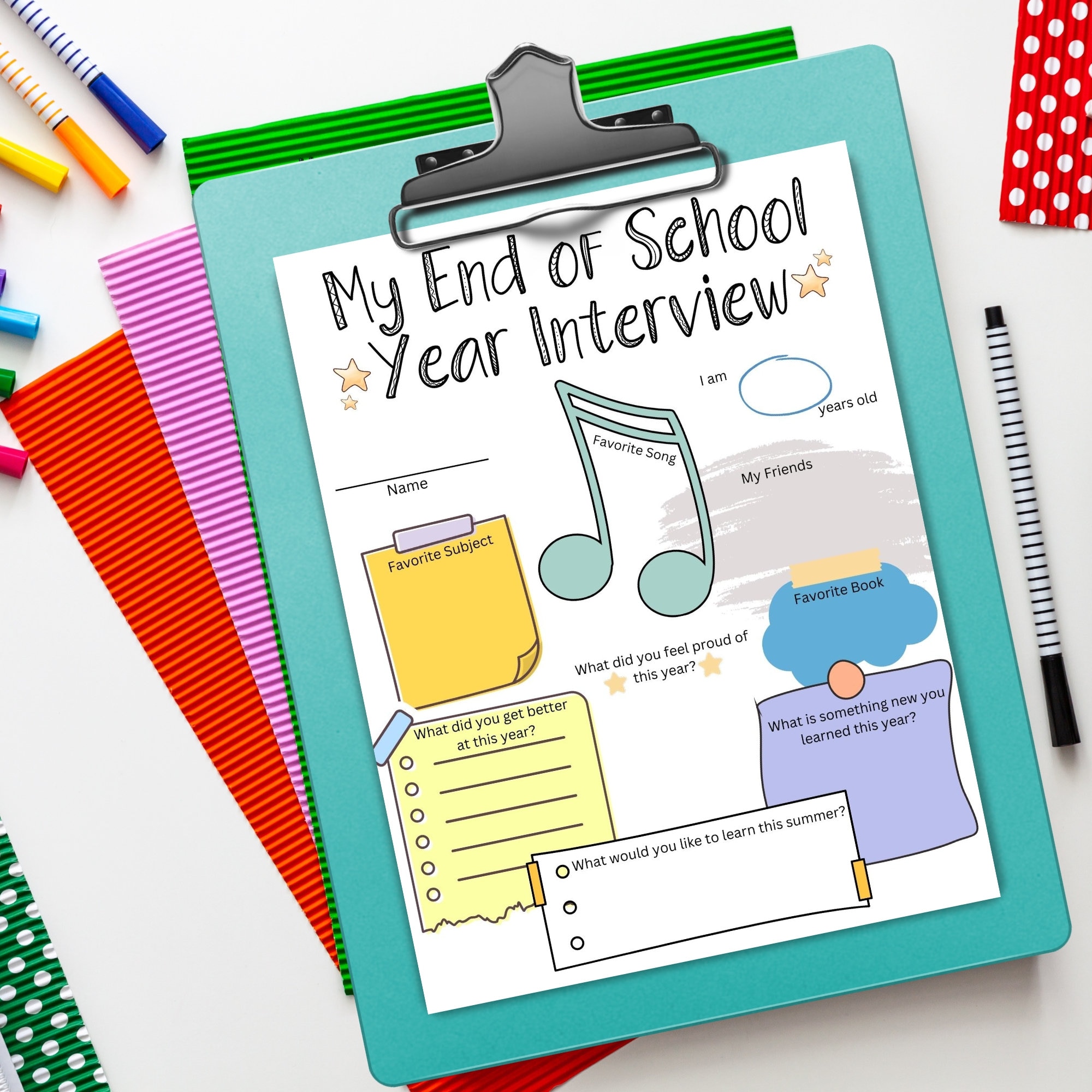 End of School Kids Interview, Begin Summer, Questions, Teacher, Last ...