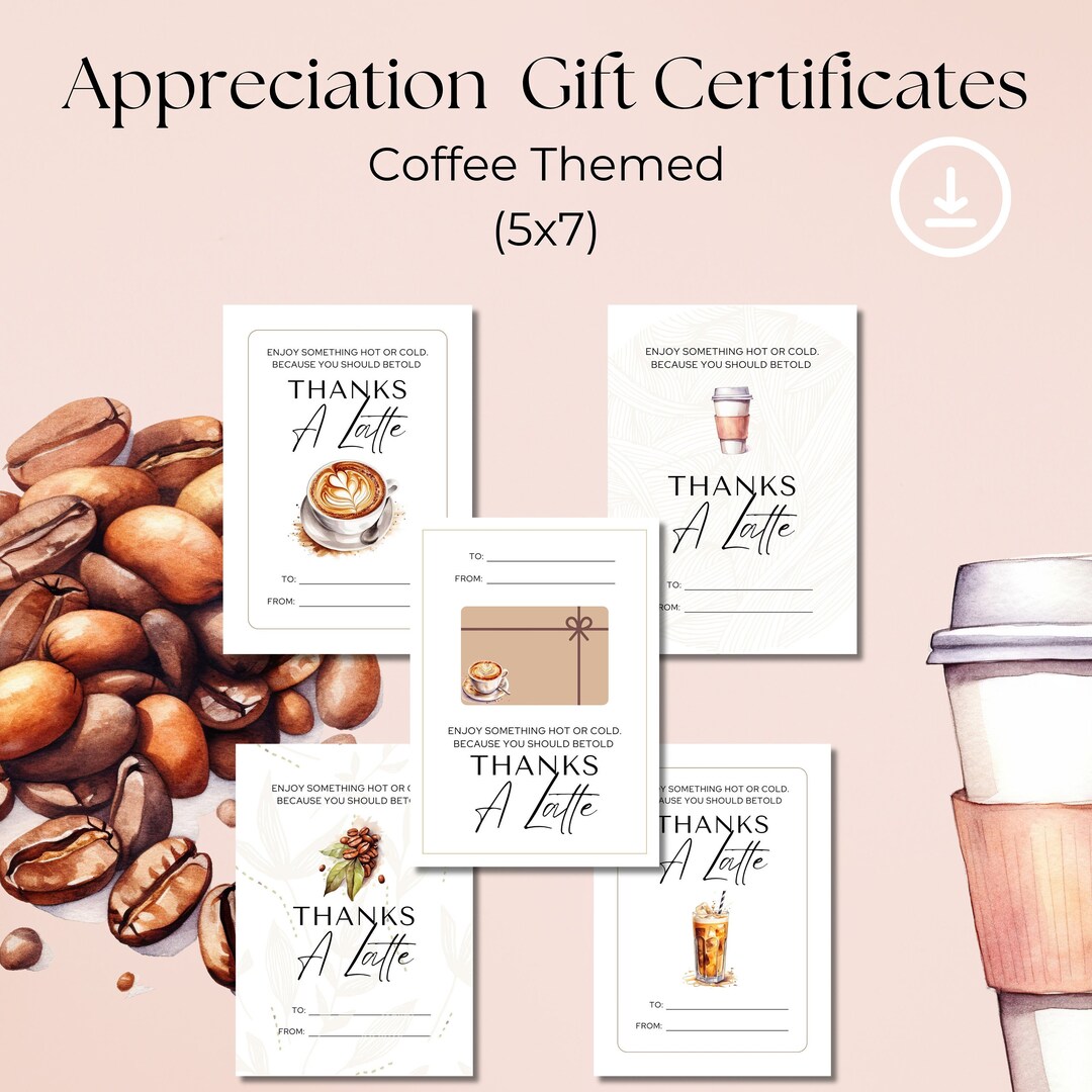 Teachers Appreciation Gift Tag Starbucks, Coffee, End of School Year ...