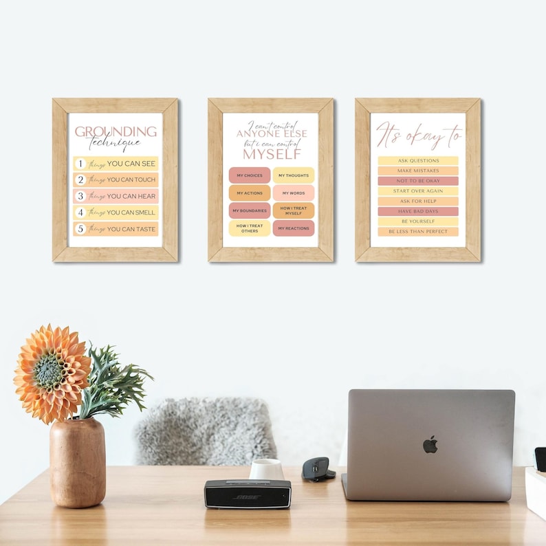 20 Calming Corner Therapy Office Decor Bundle I Classroom I Boho ...