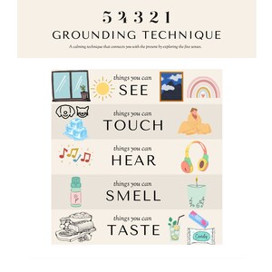 Life Coach Grounding Techniques Cheat Sheet, Coping Strategies, Anxiety ...