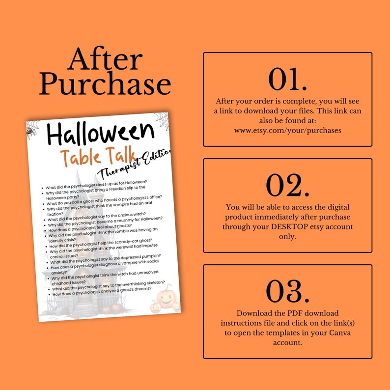 Halloween Table Talk, Therapist Edition (PDF) - Etsy