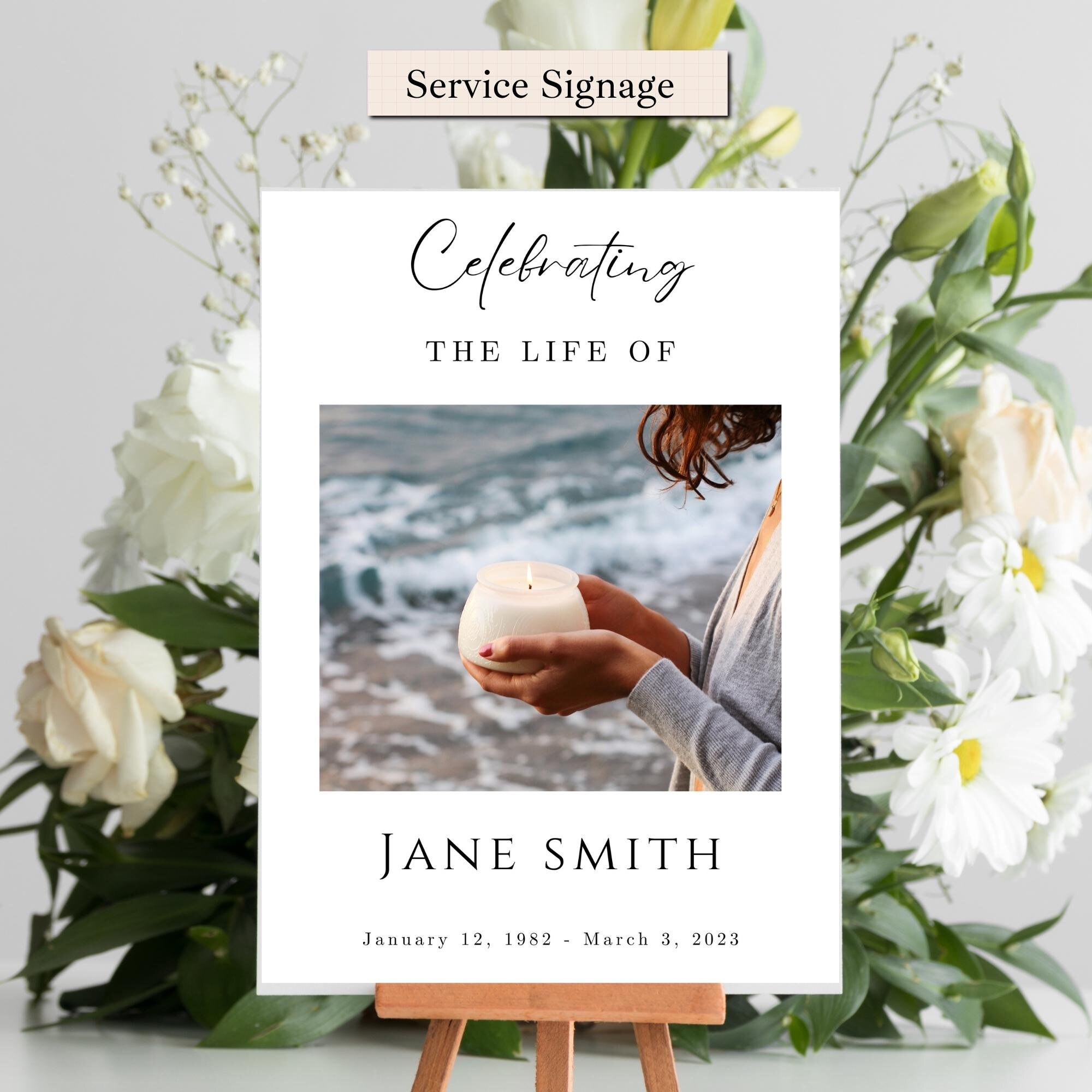 Editable Modern Funeral Bundle and Grief Relief Journal, Funeral ...