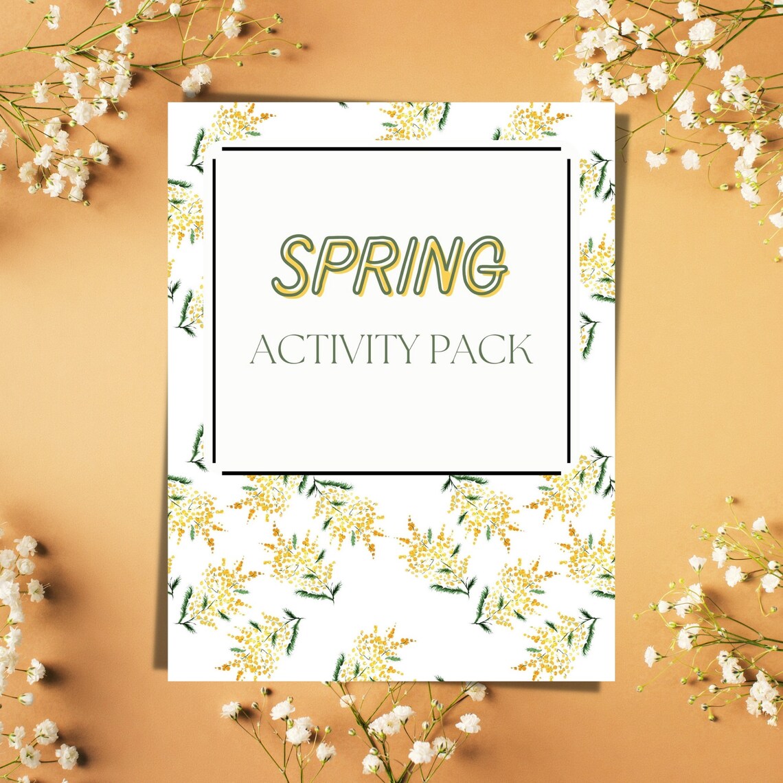 Kids Activity Pack Spring Printable, Spring Themed Games, Word Search ...