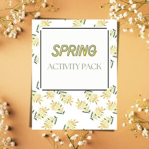 Kids Activity Pack Spring Printable Spring Themed Games Word - Etsy