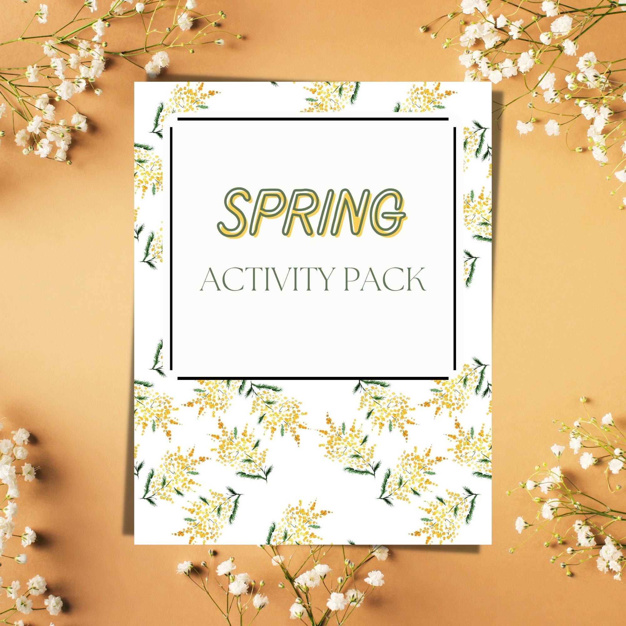 Kids Activity Pack Spring Printable, Spring Themed Games, Word Search ...