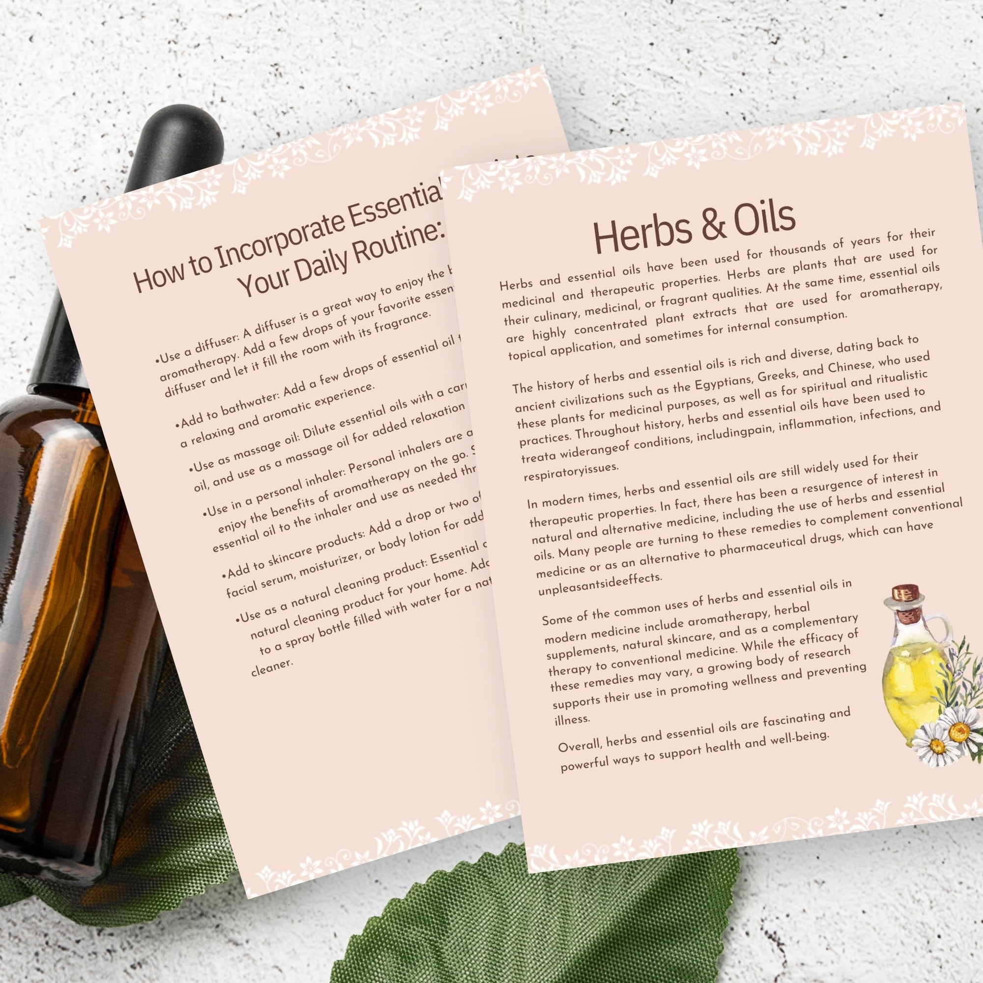 Essential Oil Information Reference Guide - Essential Oil Data Cheat ...