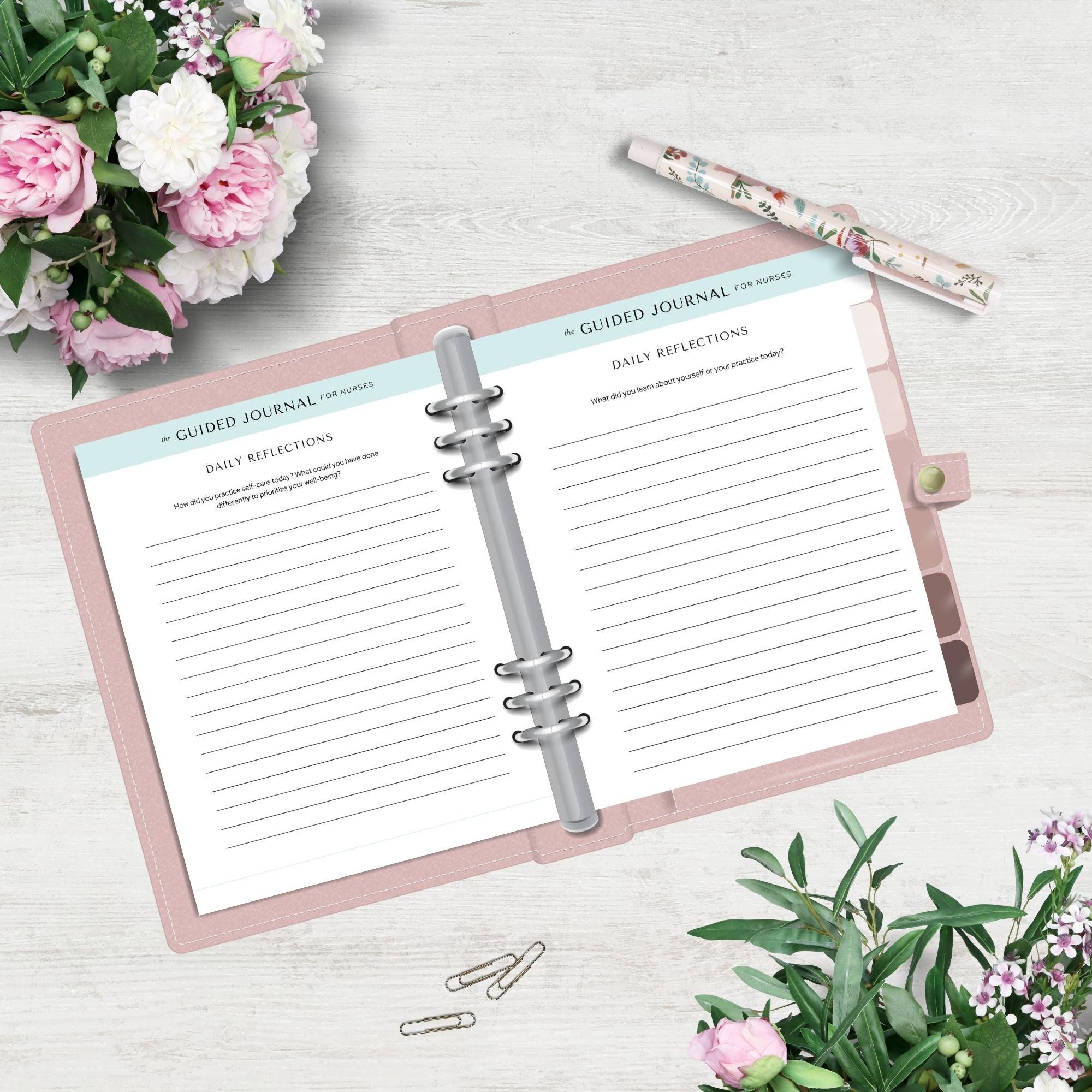 Nurses Journal, Printable Journal Nursing, Nursing Student Resource ...