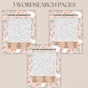 Easter Activity Pack Printable, Kids Easter Games, Easter Word Search ...