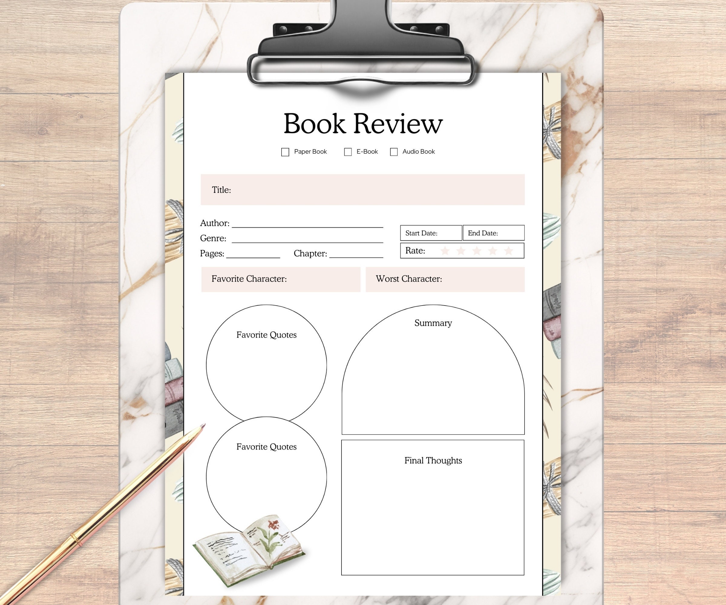 Book Review Template | Book Marketing | Book Blogger Website Theme ...