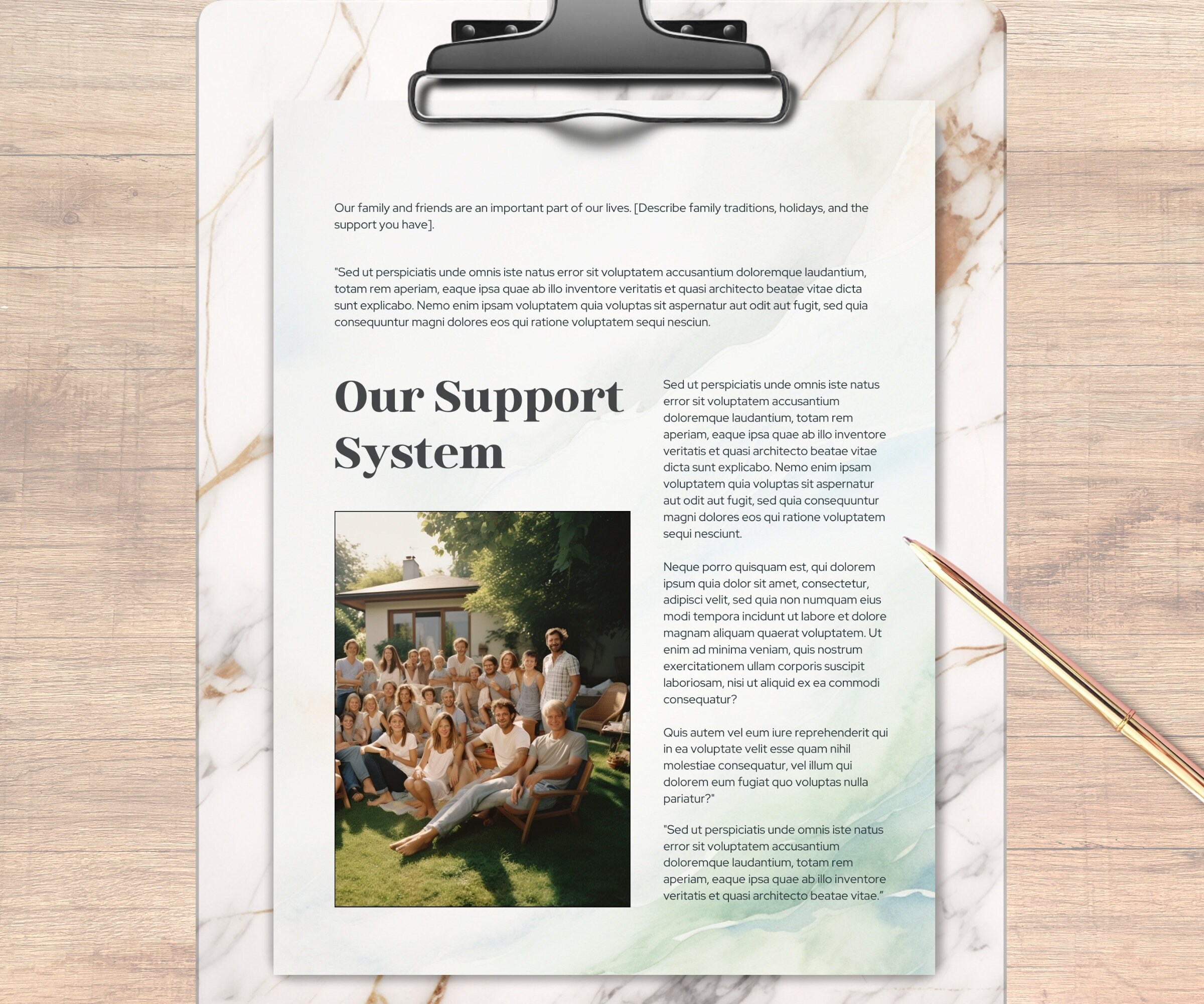 Adoption Profile Template, DIY Profile Book, Adoption Profile Book ...