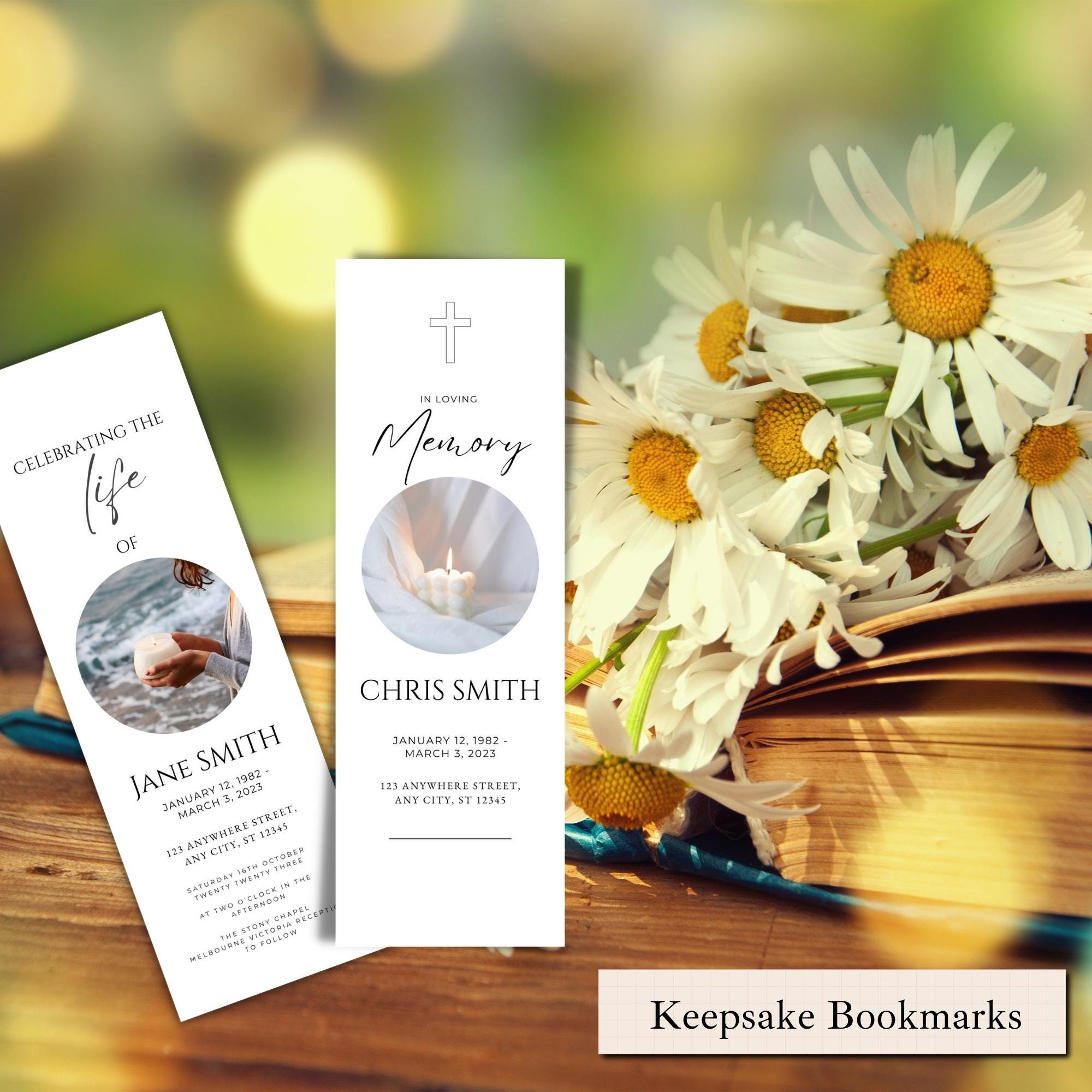 Editable Modern Funeral Bundle and Grief Relief Journal, Funeral ...