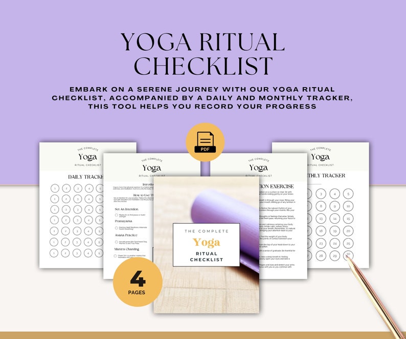 Spiritual Ritual Checklist, Morning Yoga Routine, Activity Checklist ...