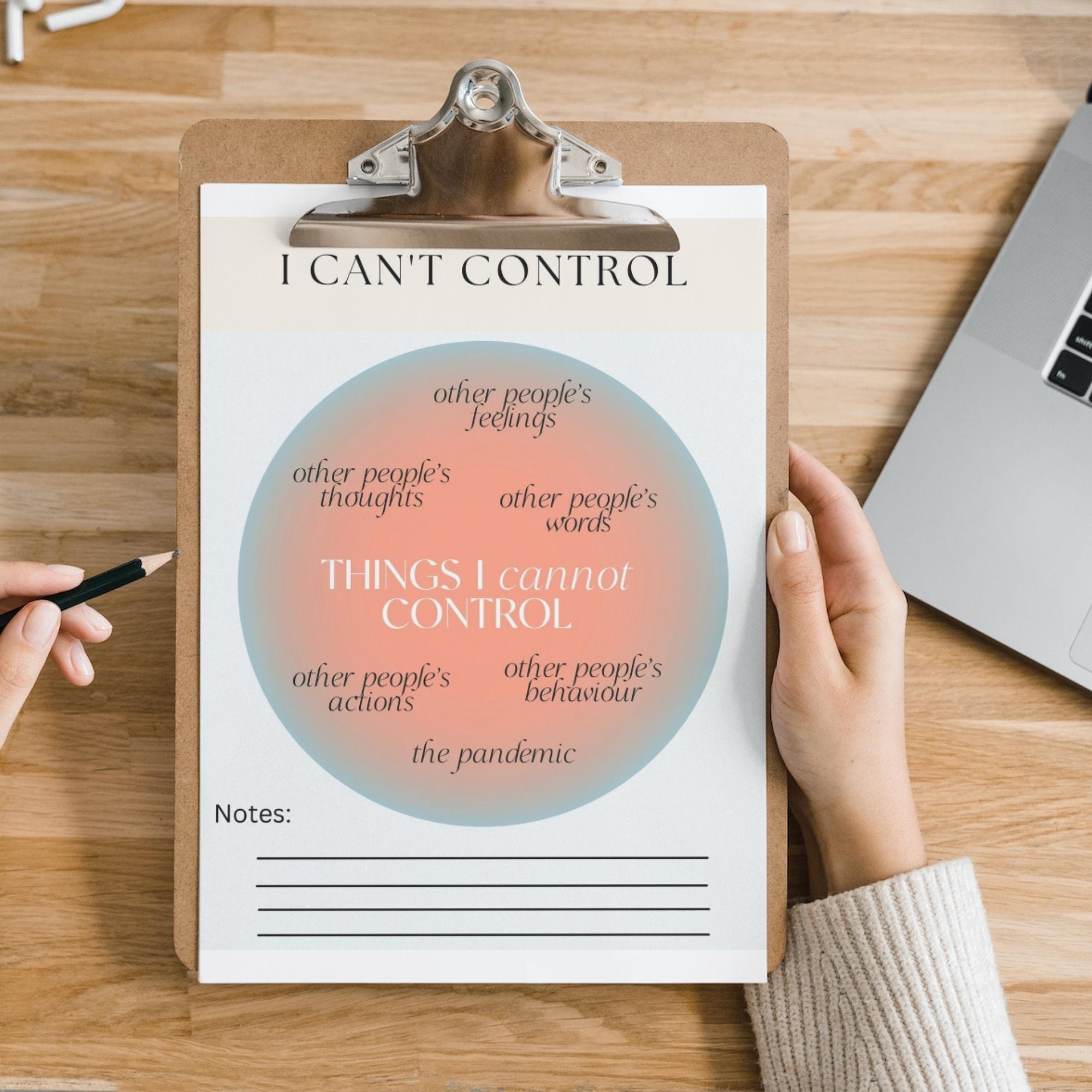 Boundary Setting Handouts, Control and Acceptance, Circle of Control ...