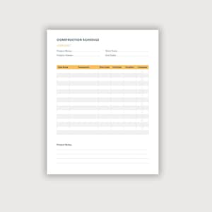 Printable New Home Construction Checklist, Home Construction Planner ...