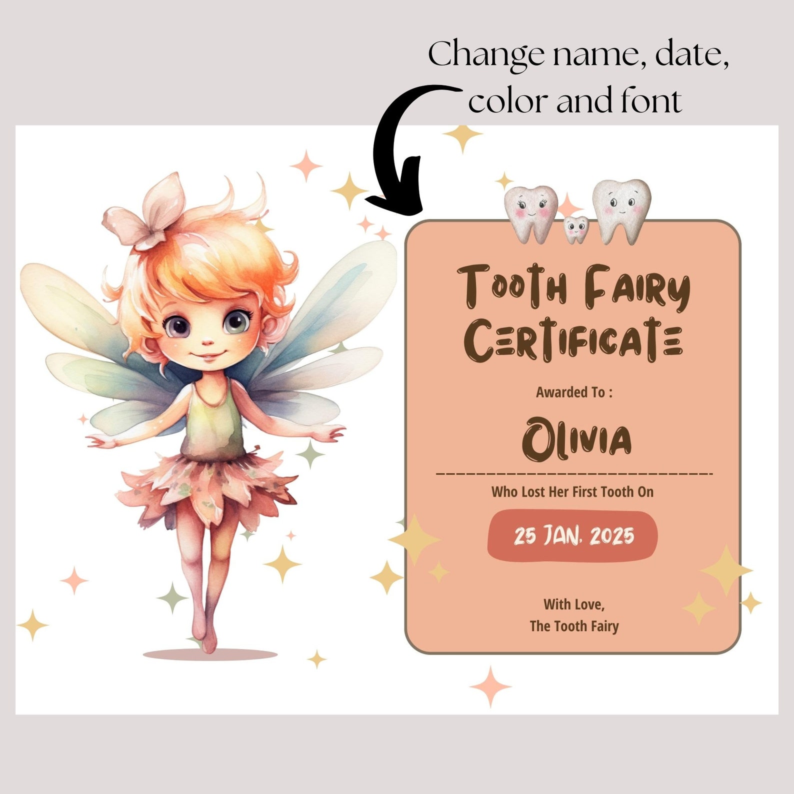 Toddler Teeth Brushing Chart, Lost Tooth Certificate, Tooth Fairy Bucks ...