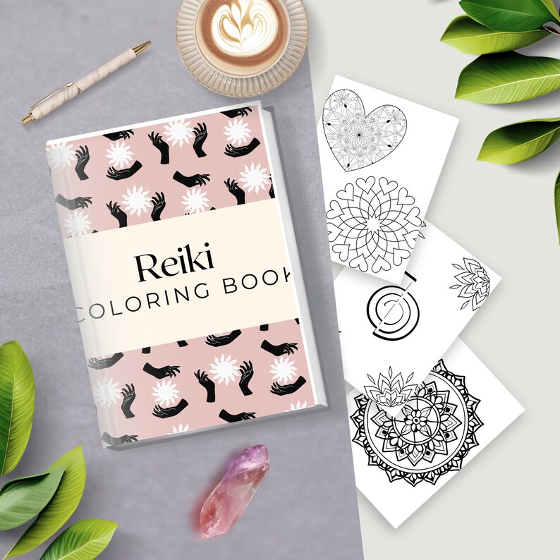 Reiki Coloring Pages With Mandala Designs, B&W Coloring Pages for ...