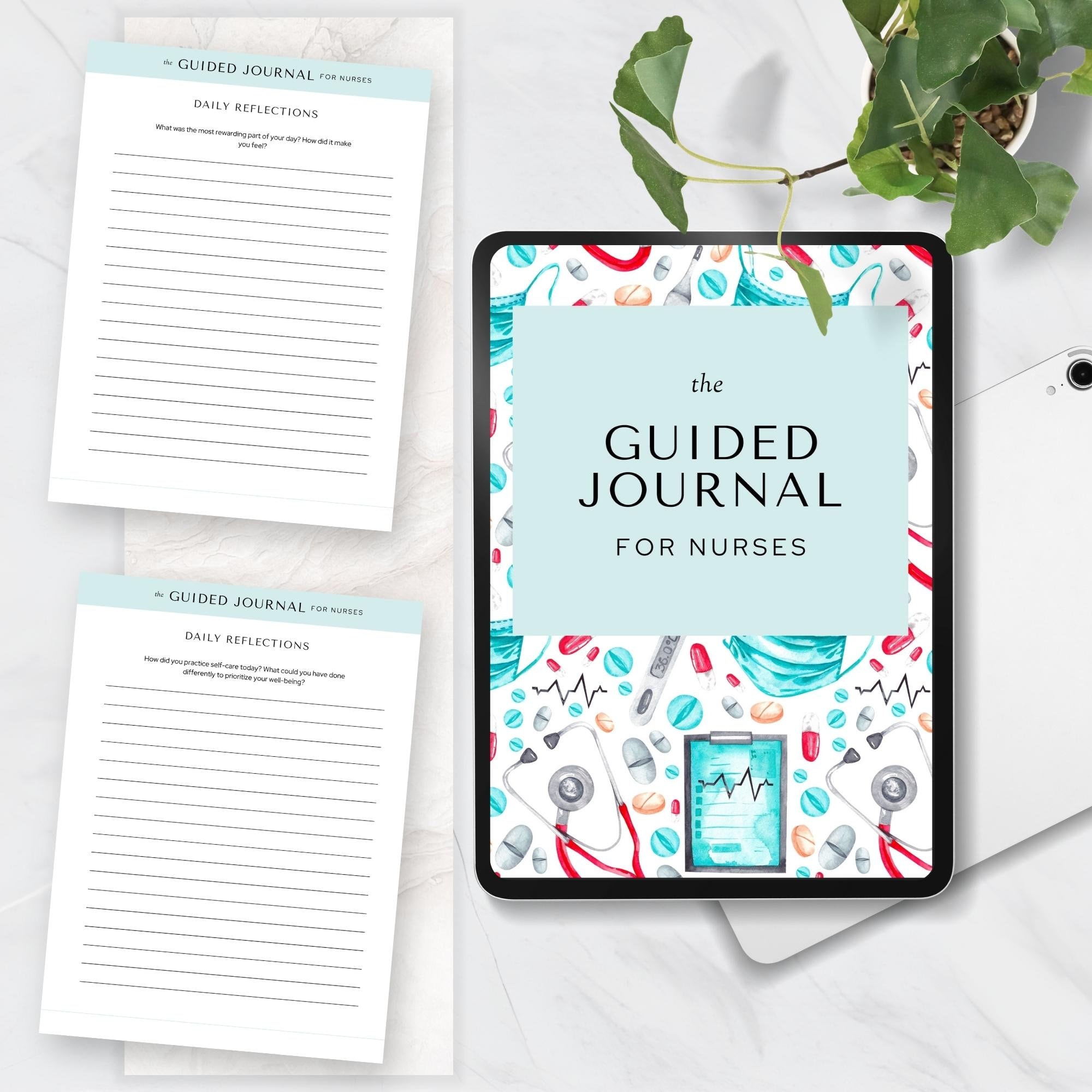 Nurses Journal, Printable Journal Nursing, Nursing Student Resource ...
