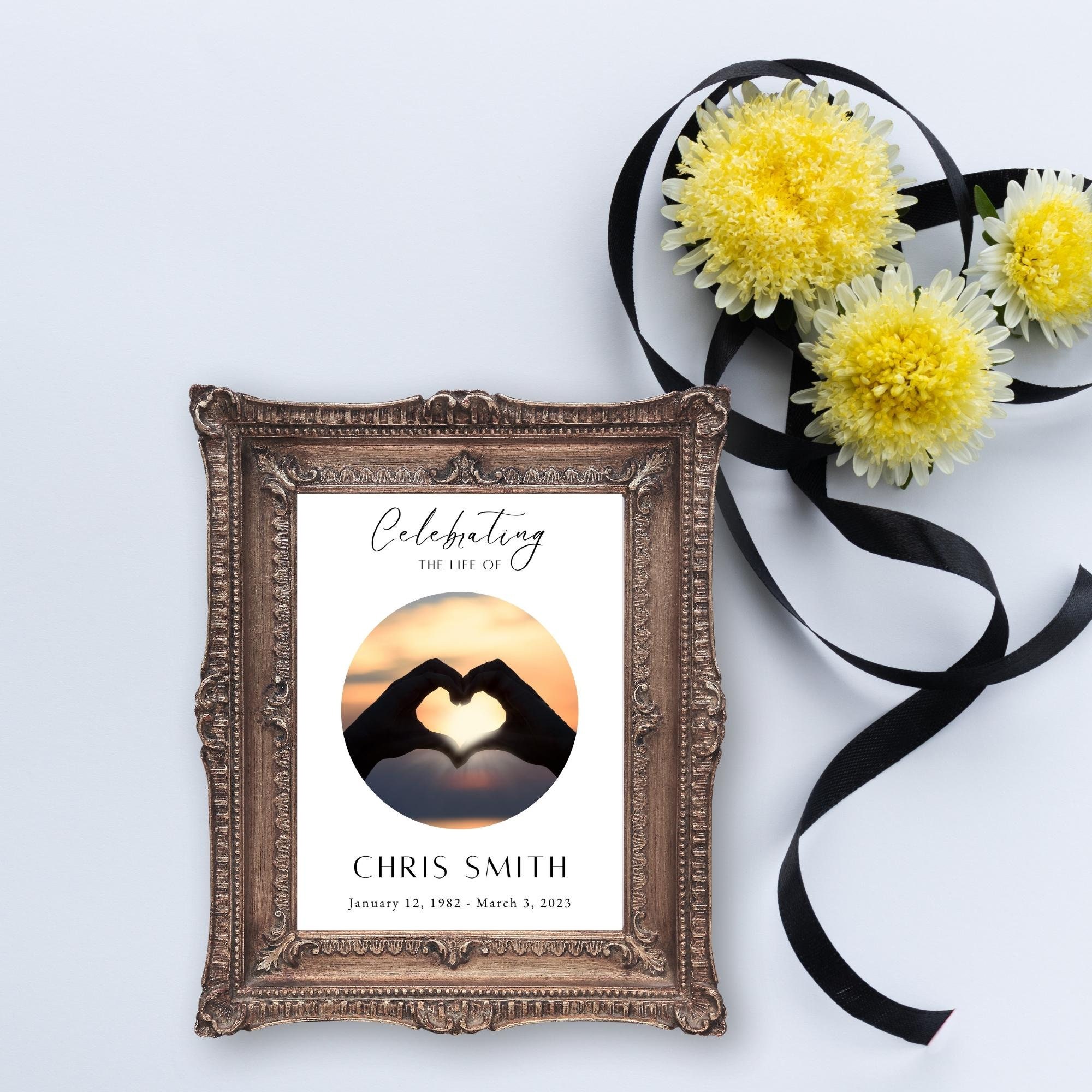 Editable Modern Funeral Bundle, Funeral Program Bundle, Celebration of ...