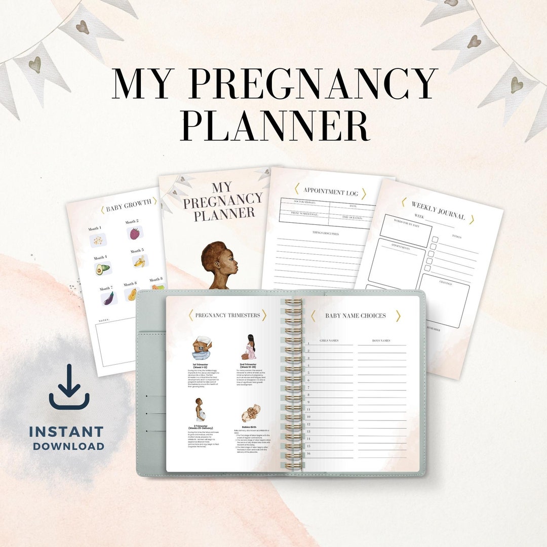 Pregnancy Planner, Mom-to-be Planner, Pregnancy Journal, Digital ...