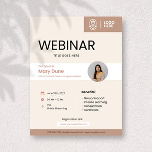 Speaker Bio Sheet Template | Speaker Sheet Canva | Professional Speaker ...
