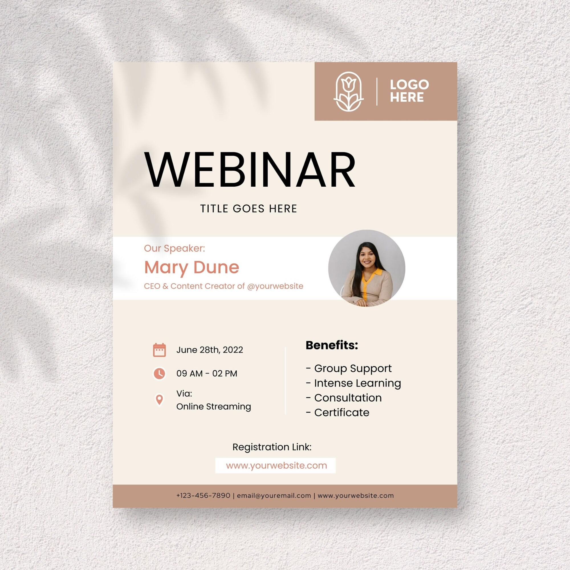 Speaker Bio Sheet Template | Speaker Sheet Canva | Professional Speaker ...