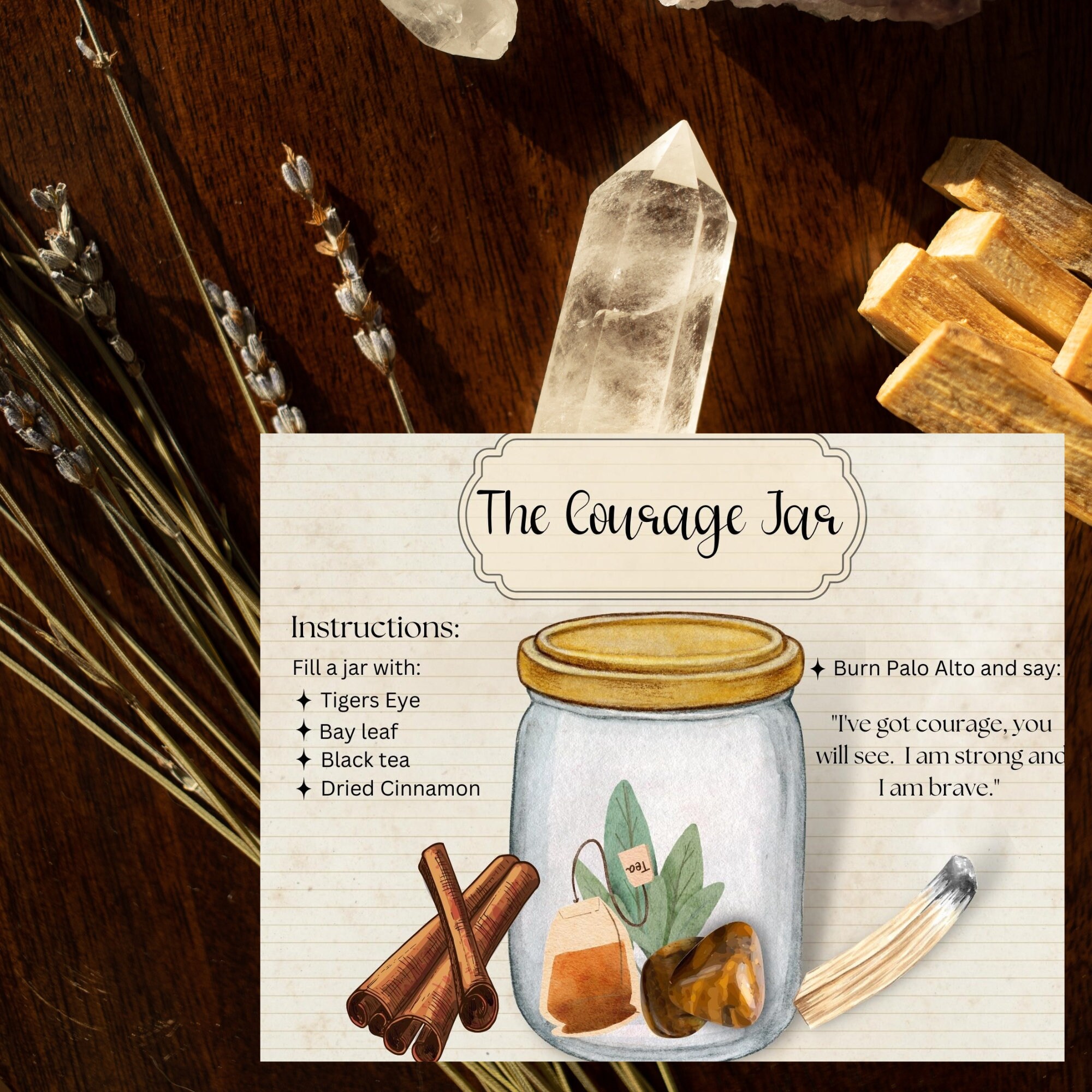 Witch Supplies I 7 Printable DIY Spell Jar Recipes Prosperity Self Love ...