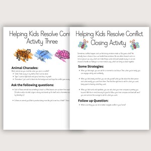 Conflict Resolution Worksheets for Kids, Teens, Relationship Skills ...