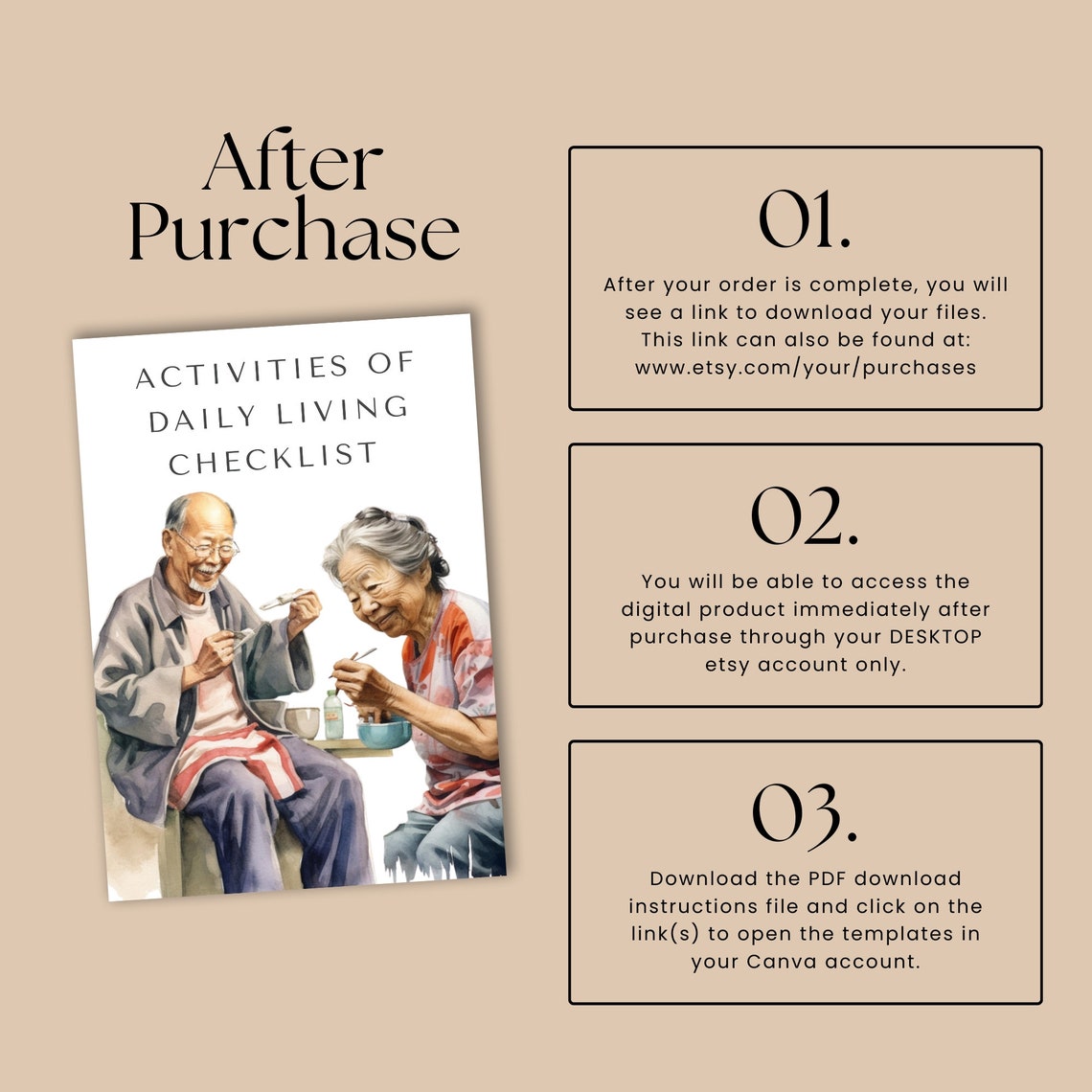 Senior Home Health, Activities of Daily Living Checklist, Independent ...