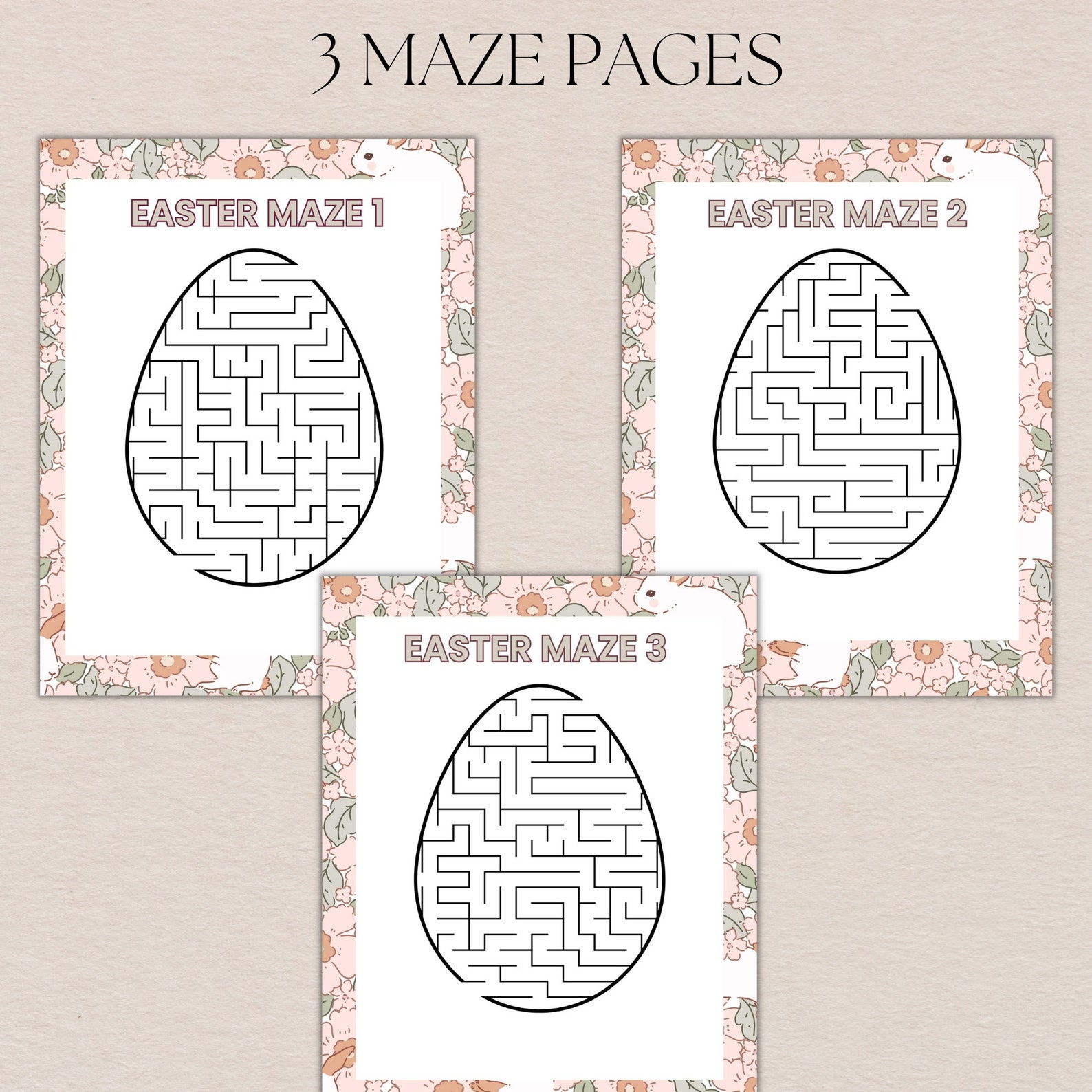 Easter Activity Pack Printable, Kids Easter Games, Easter Word Search ...