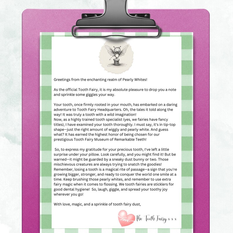 Printable Letter From Tooth Fairy Bundle, Editable Tooth Certificate ...
